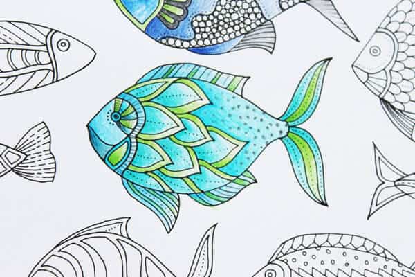 Tutorial: How to colour a Fish - Johanna Basford : Illustrator ...
